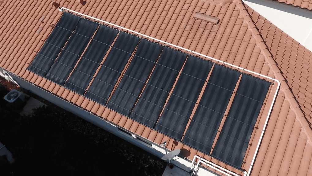 Colored Solar Pool Heating Panels