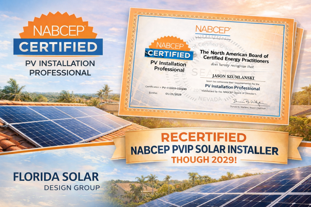 NABCEP PVIP Recertified Through 2029: Maintaining the Highest Standard ...